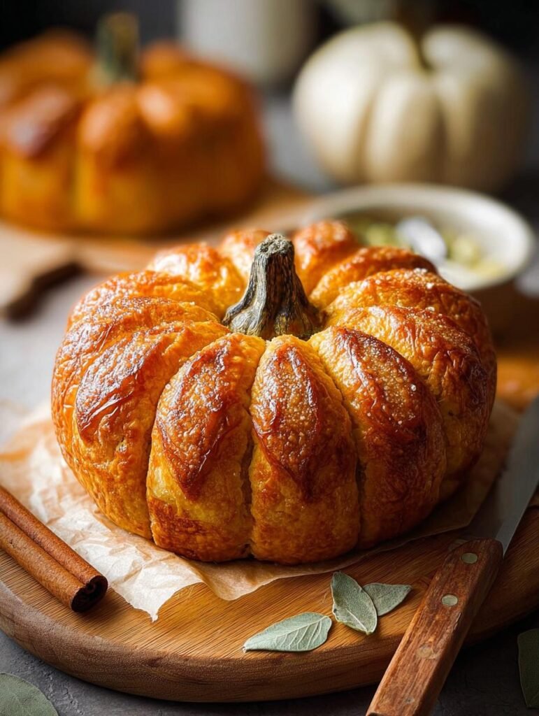 Amazing Pumpkin Shaped Bread: 2 Easy Steps - keepityummy