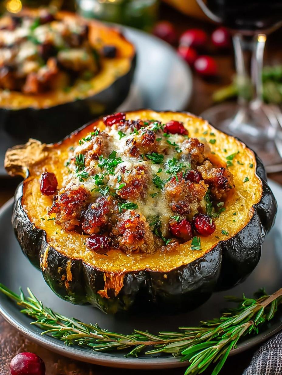 Sausage Stuffed Acorn Squash: A Savory Fall Delight - keepityummy