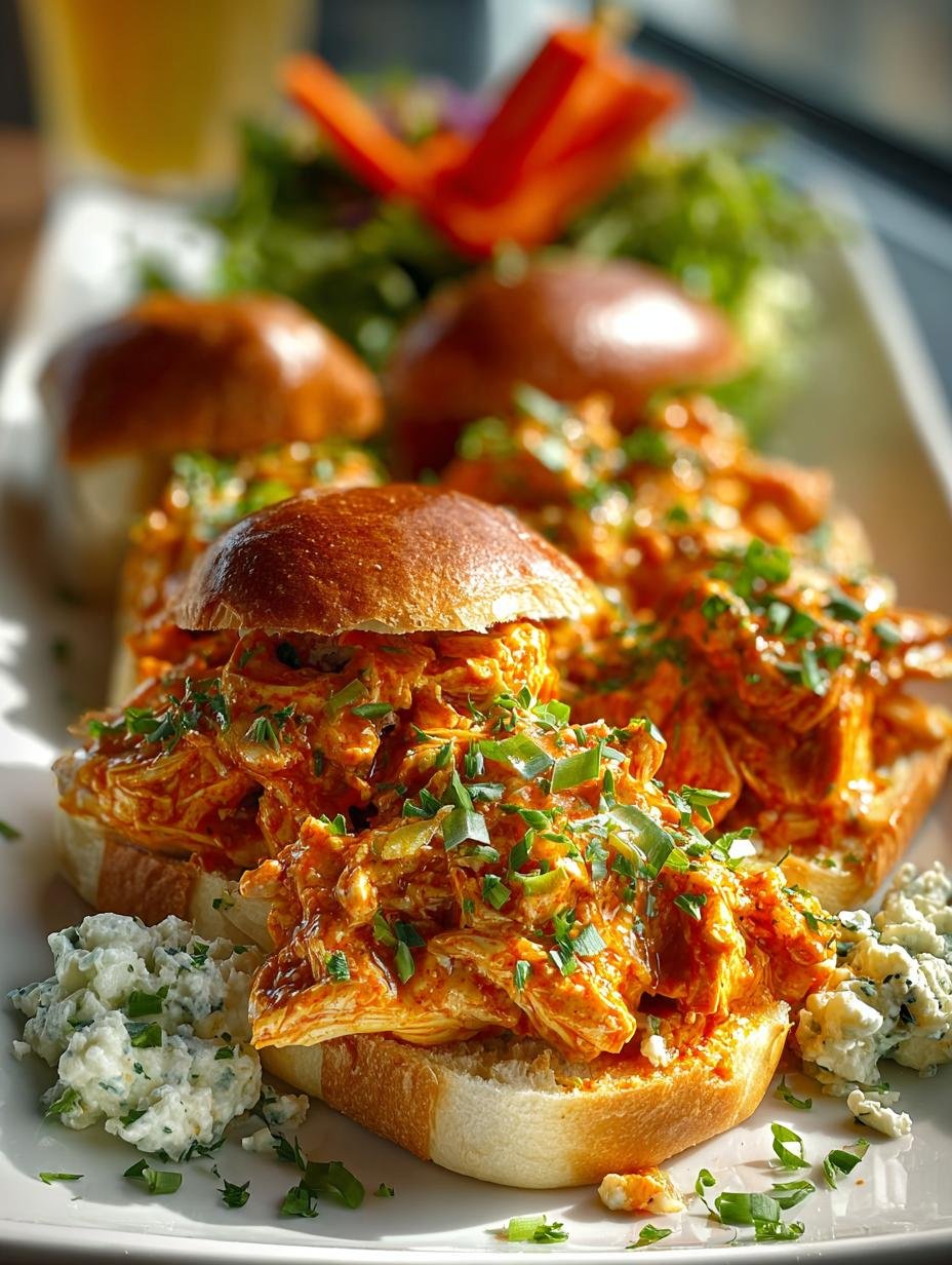 Flavor Packed Buffalo Chicken Sliders for Game Day Fun - keepityummy