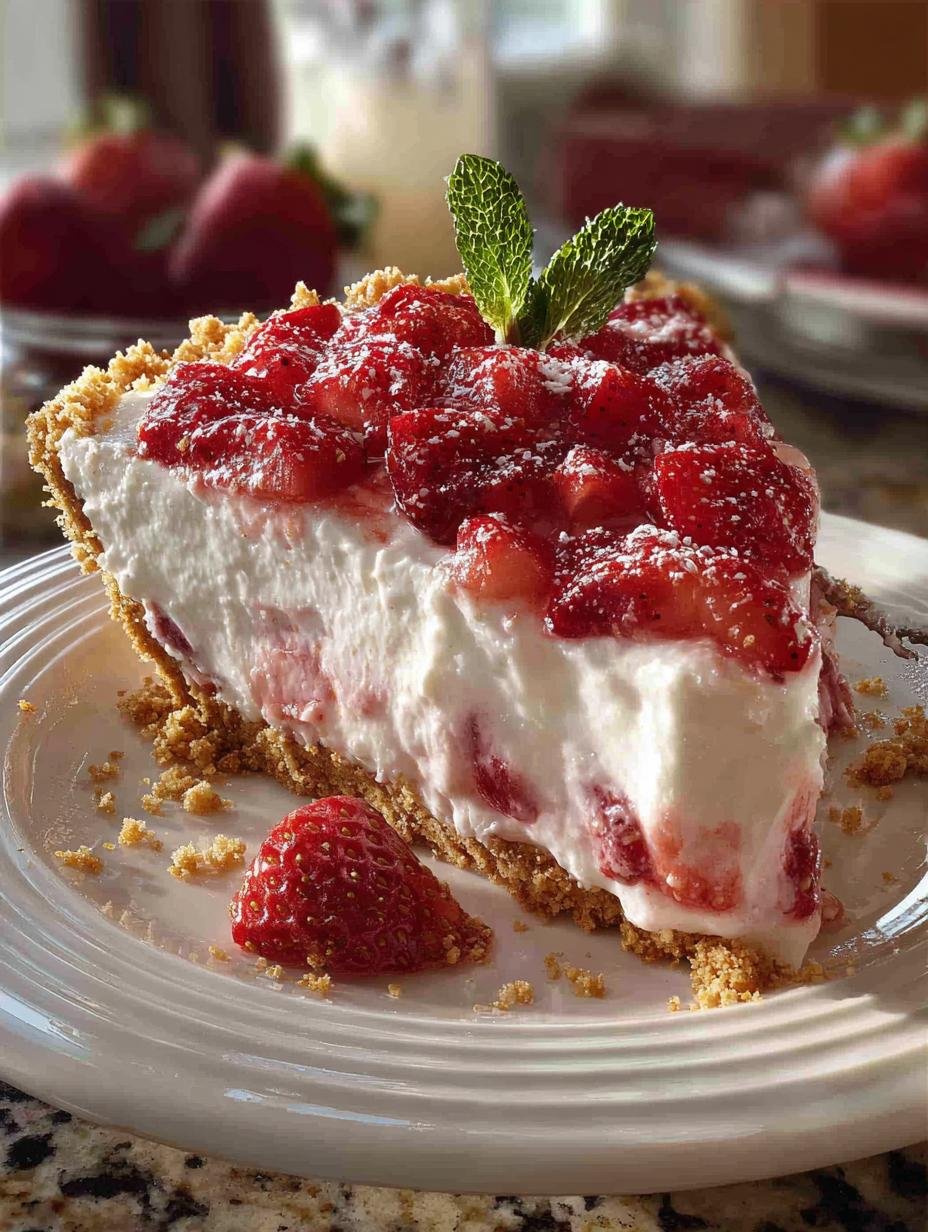 Delicious Strawberry Shortcake Freezer Pie Recipe - keepityummy