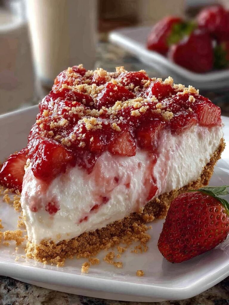 Delicious Strawberry Shortcake Freezer Pie Recipe - keepityummy