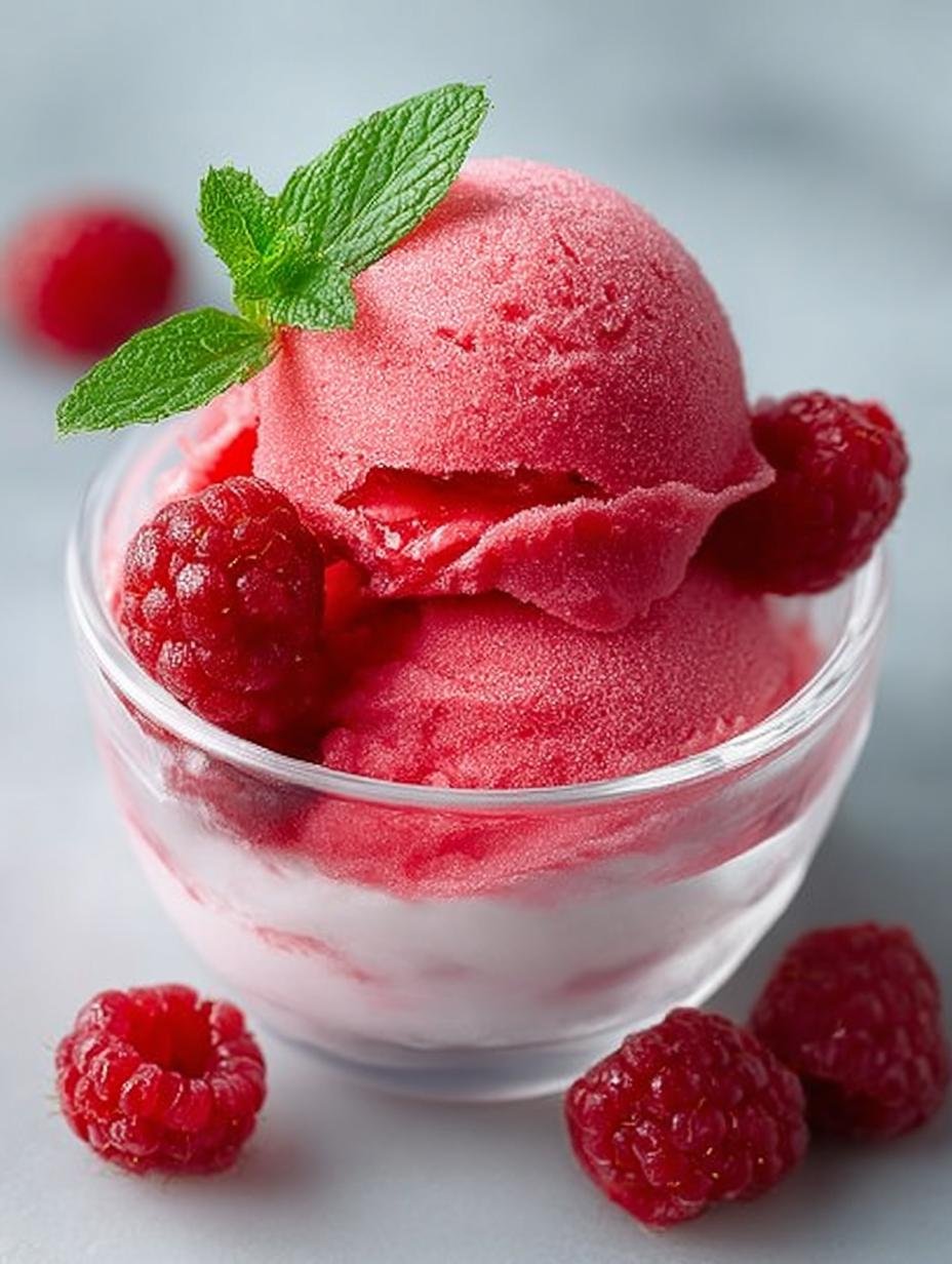 Sugar Free Raspberry Sorbet: 3 Simple Steps to Bliss - keepityummy