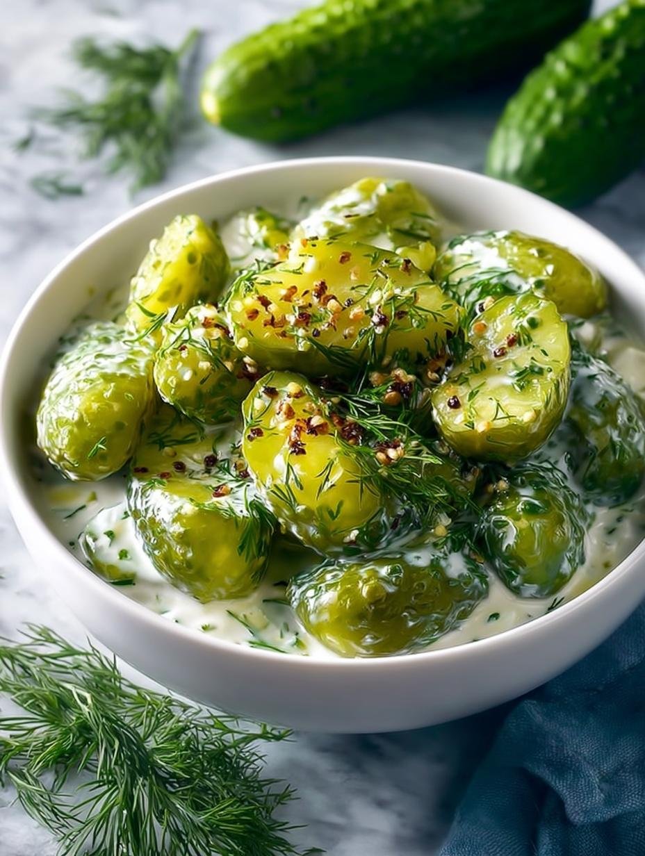 Delicious Creamy Dill Pickle Cottage Dip Recipe - keepityummy