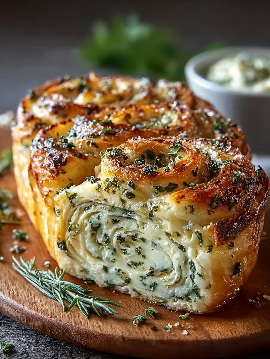 Swirled Garlic Herb Cheese Bread: 7 Irresistible Steps - keepityummy