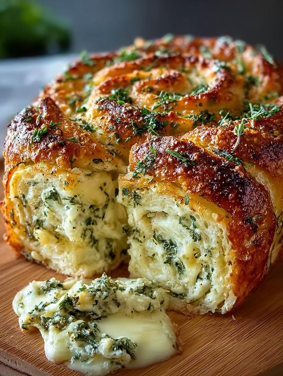Swirled Garlic Herb Cheese Bread: 7 Irresistible Steps - keepityummy